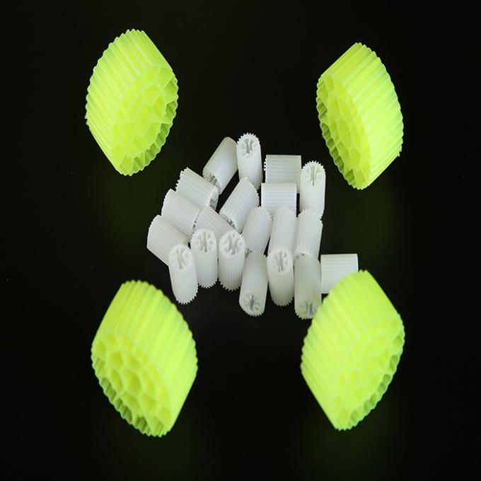 Virgin HDPE Material MBBR Plastic Filter Media White Color For ...