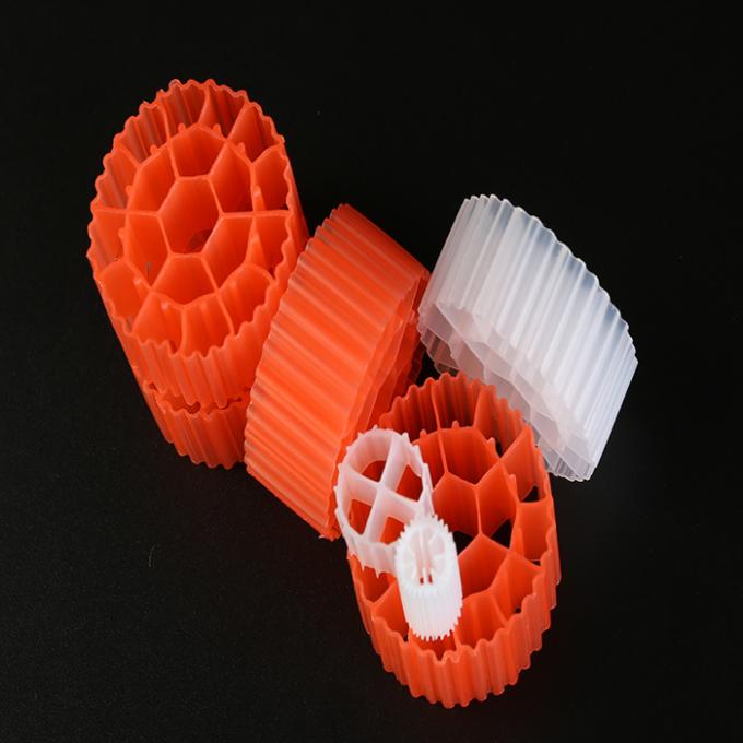 RAS White Plastic Filter Media MBBR K5 For Fish Farm , Water Treatment