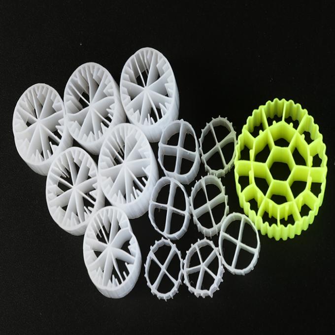 HDPE Filter Media Floating Filter Media MBBR White Color 15mm X 15mm