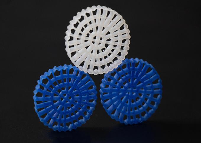 RAS White Plastic Filter Media MBBR K5 For Fish Farm , Water Treatment