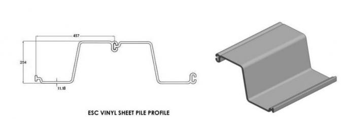 Vinyl Profile UPVC PVC Plastic Z Type Sheet Pile Extrusion