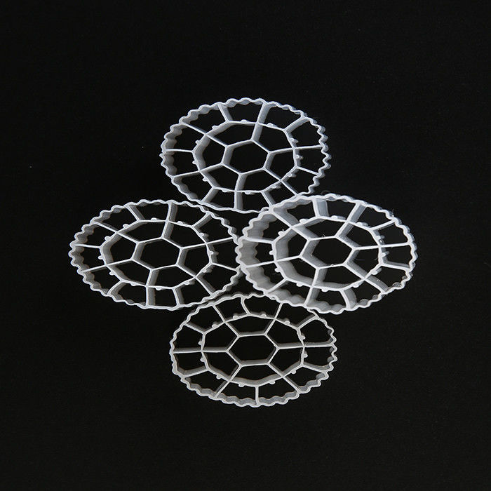 25mm X 10mm Size Plastic Filter Media Virgin HDPE Material MBBR Bio Balls
