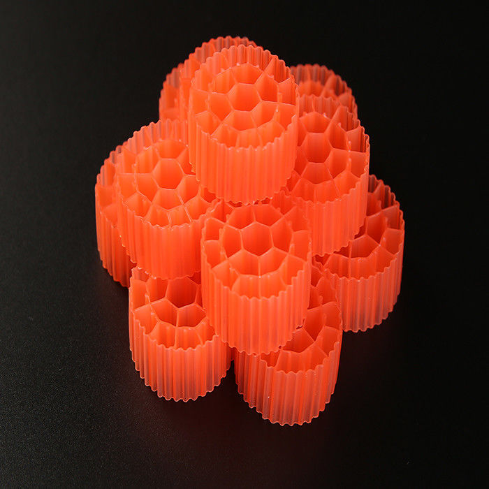 Virgin HDPE Material Plastic Filter Media With 19 Holes And White Color ...