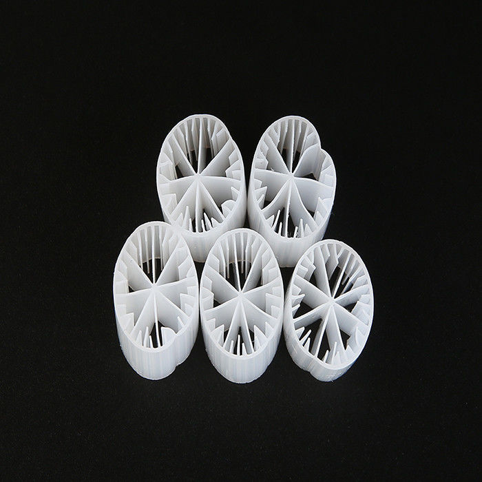 Hydrophilic White Plastic Filter Media HDPE Moving Bed Biofilm Reactor