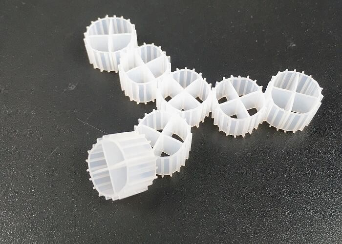 White Color MBBR Pond Biocell Filter Media Virgin HDPE Material And ...