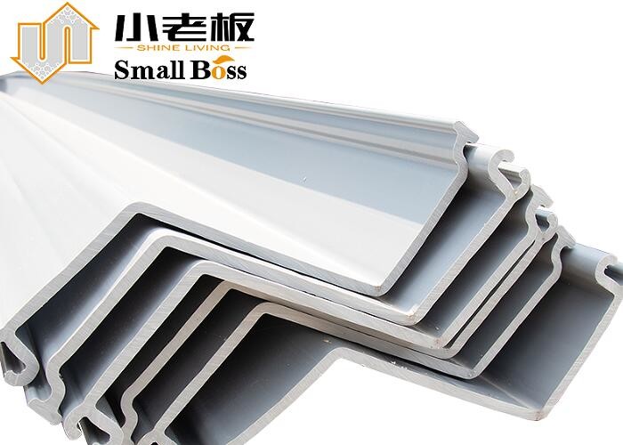 Grey Color Vinyl PVC Sheet Pile Customized Flood Protection Z Type ...